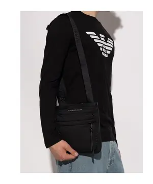 Emporio Armani Logo Plaque Crossbody Bag