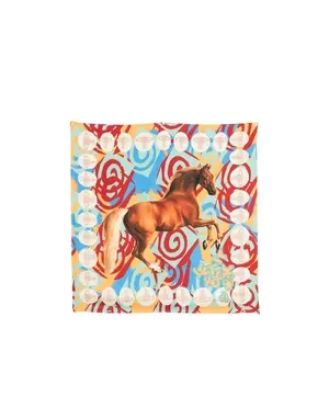 VIVIENNE WESTWOOD Printed Silk Scarf - Multicolor