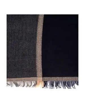 Brunello Cucinelli Colour Block Fringed Scarf