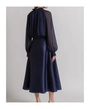 Alberta Ferretti High Neck Blouse - Blue