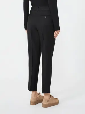 Max Mara Wool Flannel Skinny Pants