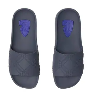 Burberry Embossed Check Dive Slides - Magnet