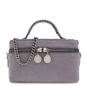 Stella McCartney Falabella Vanity Zipped Crossbody Bag - Gray