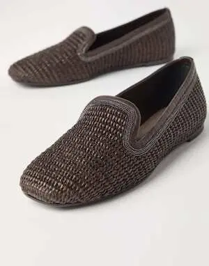 Brunello Cucinelli Interwoven Design Slippers