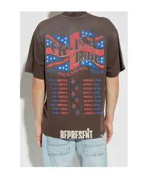 REPRESENT Dream On Tour Graphic T-shirt - Brown