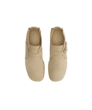 LEMAIRE Suede Buckle-strap Slip-on Slipper - Kraft Beige