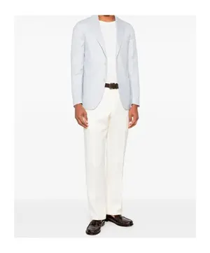LARDINI Patch-pocket Jacket - Blue