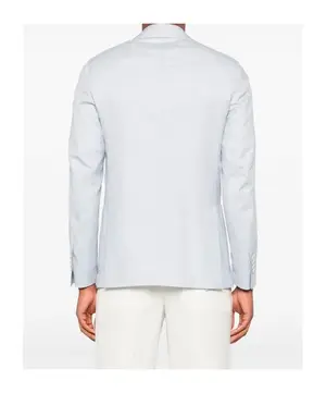 LARDINI Patch-pocket Jacket - Blue