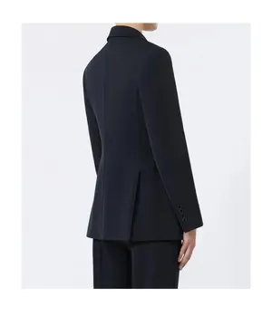 Max Mara Double-breasted Blazer With Notched Lapel - Ultramarine Blue