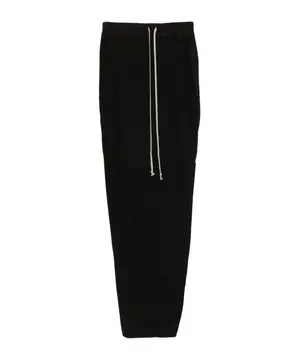 Rick Owens Drawstring Skirt With Slit Design - Black