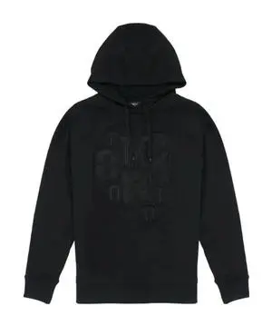 Emporio Armani Embroidered Logo Hoodie - Black
