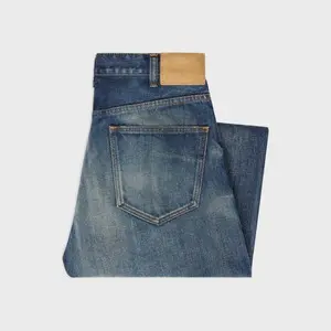 Celine Wesley Jeans In Cotton Denim