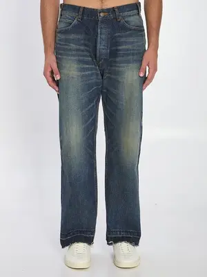 Celine Wesley Jeans In Cotton Denim
