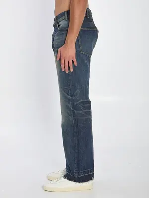 Celine Wesley Jeans In Cotton Denim
