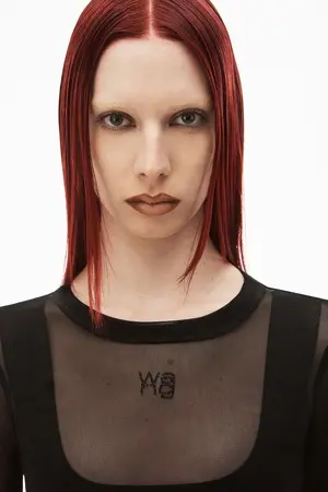 Alexander Wang Mesh Long-sleeved T-shirt