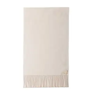 Prada Silk And Cashmere Scarf - Chalk White