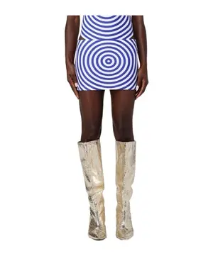 JEAN PAUL GAULTIER Target" Printed Mini Skirt