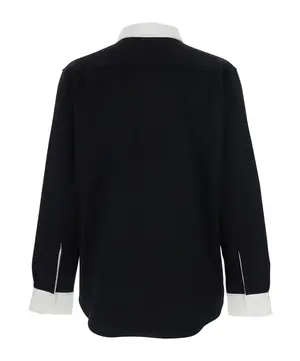 Celine Polo Shirt In Ribbed Cotton Jersey