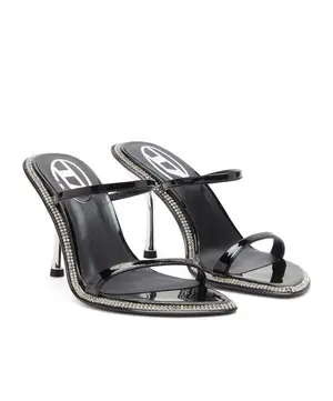 DIESEL® 90mm Crystal-embellished Stiletto Sandals