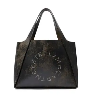 Stella McCartney Aged Effect Tote Bag - Black
