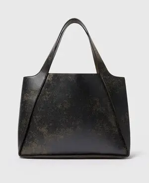 Stella McCartney Aged Effect Tote Bag - Black