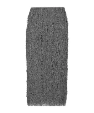 Grey Fringed Skirts