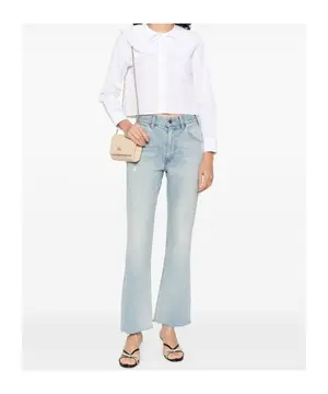 Celine Dylan Flared Jeans In Sweet Honey Wash Denim