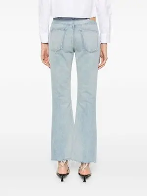 Celine Dylan Flared Jeans In Sweet Honey Wash Denim