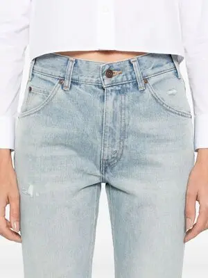 Celine Dylan Flared Jeans In Sweet Honey Wash Denim