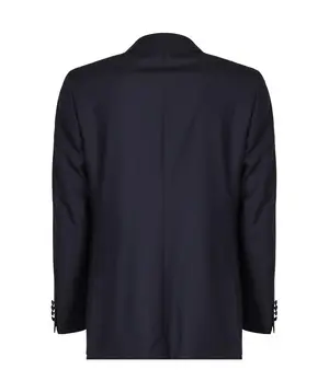 Canali Satin Lapel Two-piece Suit - Blue