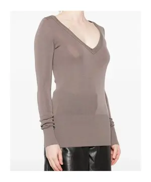LEMAIRE Long Sleeve V-neck Sweater