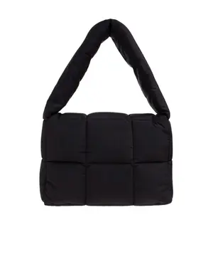 Marni Quilted Logo Patch Shoulder Bag