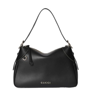 Gucci Gg Emblem Medium Shoulder Bag - Black