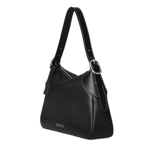 Gucci Gg Emblem Medium Shoulder Bag - Black