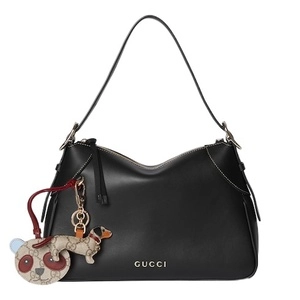 Gucci Gg Emblem Medium Shoulder Bag - Black