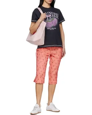 GANNI Raspberry Print T-shirt