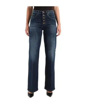 DONDUP Jacklyn Wide-leg Jeans - Black