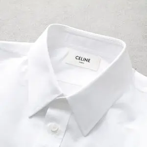 Celine Loose Shirt In Cotton Poplin