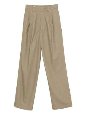 Dries Van Noten Pleated Straight-leg Trousers