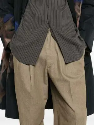 Dries Van Noten Pleated Straight-leg Trousers