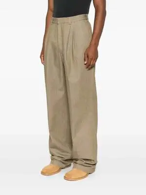 Dries Van Noten Pleated Straight-leg Trousers