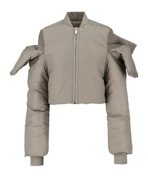 Rick Owens Convertible Cropped Jacket - Nude
