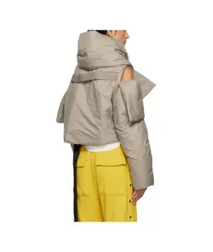 Rick Owens Convertible Cropped Jacket - Nude