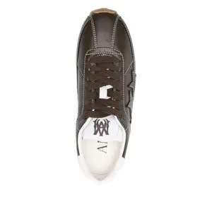 Amiri Pacific Flat Leather Sneakers - Black