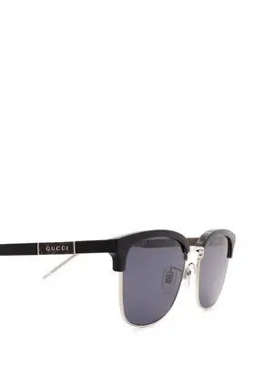 Gucci Logo Embellished Sunglasses - Purple