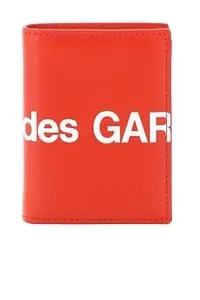 Comme Des Garçons Large Logo Print Wallet - Red