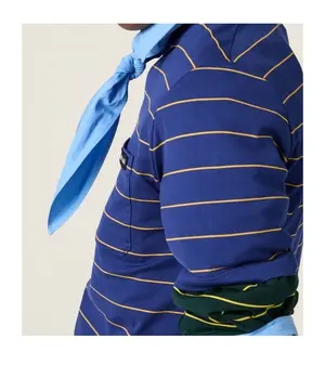 Miu Miu Striped Jersey T-shirt With Pocket - Blue