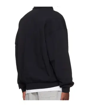 Vetements Polo-collar Sweatshirt - Black