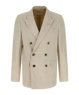 Dries Van Noten Barry Oversized Double-breasted Blazer - Beige