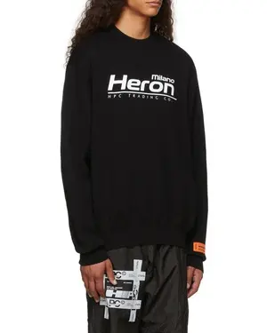 Heron Preston Logo Printed Crew Neck Sweater